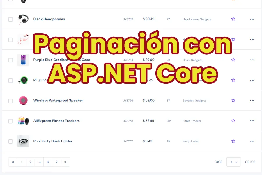Cómo paginar una tabla con ASP.NET Core | Estrada Web Group