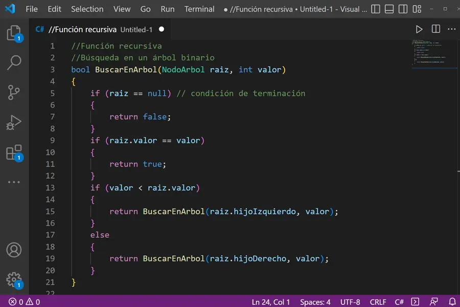 Funciones recursivas en C# | Estrada Web Group